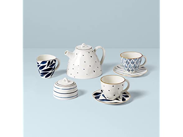 Lenox Blue Bay 9 Piece Tea Set