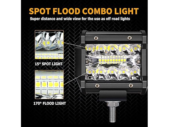 TURBO SII LED 4in 60W Auto Light/Work Light Pods