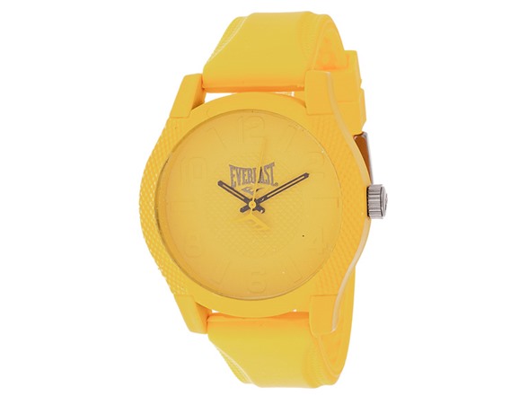 S.S. Case Yellow Everlast Rubber Watch