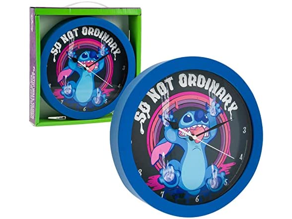 Disney Lilo and Stitch Wall Clock- 9.5"