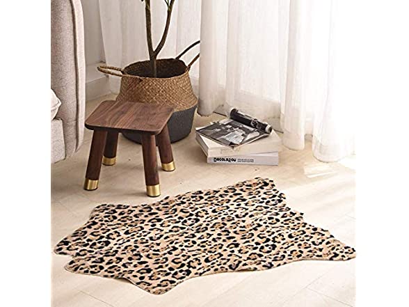 Pinkday Leopard Area Rug