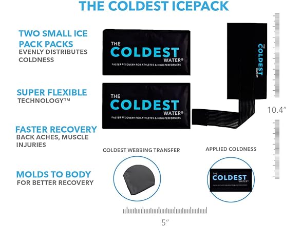 2Pk Coldest Reusable Gel Ice Pack (2 Packs of 2)