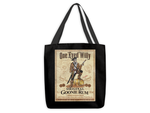 One Eyed Willy Rum Large Tote Bag
