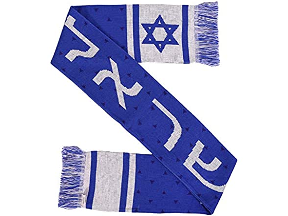 Israel Soccer Knit Scarf