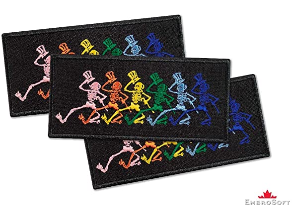 Dancing Skeletons Embroidered Patch