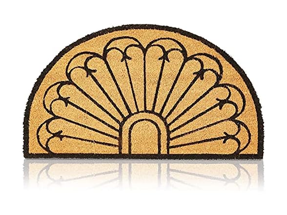 Half Round Coir Non-slip Welcome Mat