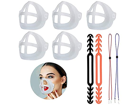3D face support frame, retractable rope