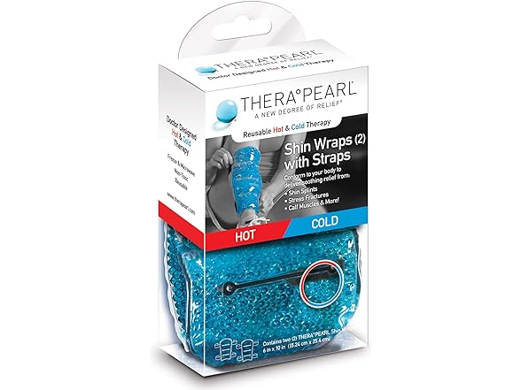 TheraPearl Hot+Cold 2x Shin Wrap Pack - 4pks of 2