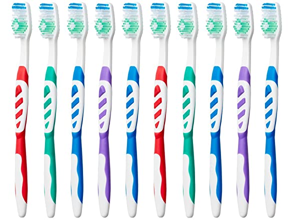 Clean Plus Toothbrushes, Pack of 10