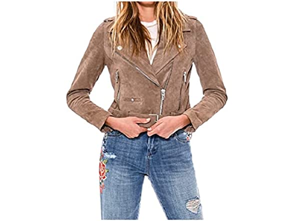 BLANKNYC Women`s Cropped Suede Jacket