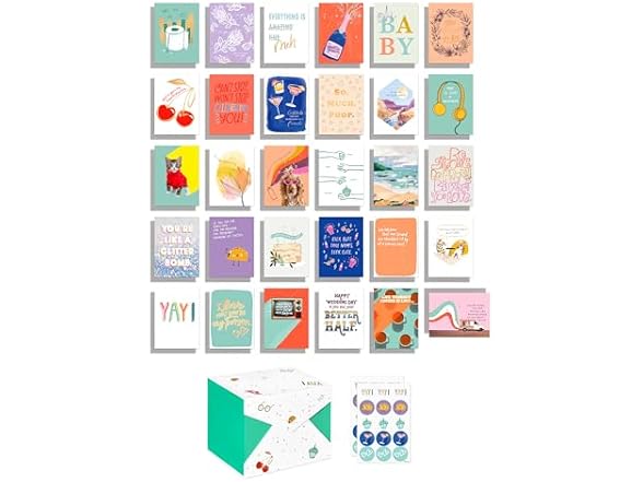 Paper Rebel 30ct Card Box w/Envelopes