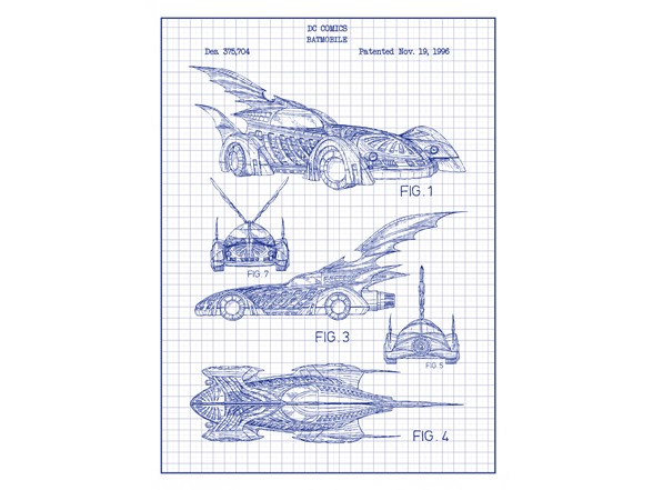 Batmobile Screen Print