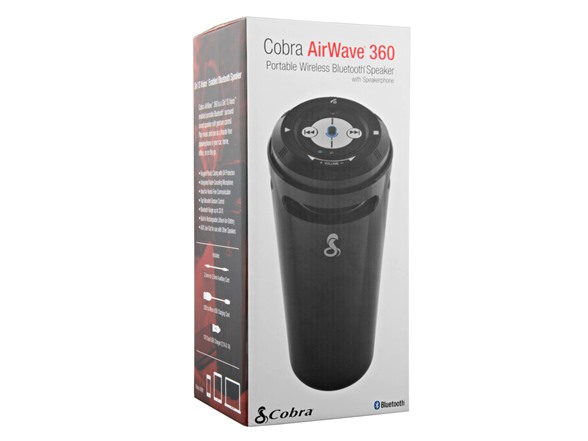 Cobra Airwave 360 Portable Bluetooth Speaker