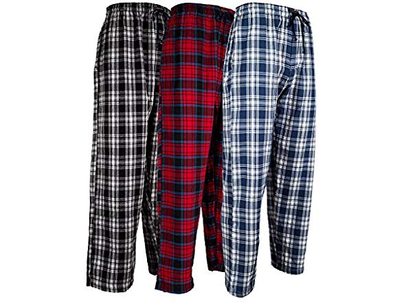 ANDREW SCOTT Mens 3 Pack Pajama Pants