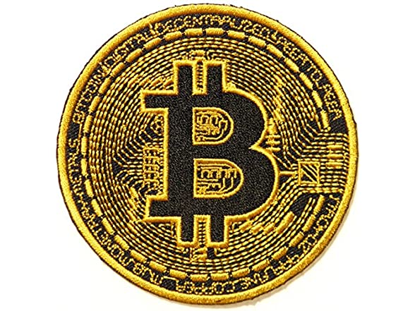 Logo Patch BTC Bitcoin Cryptocurrency