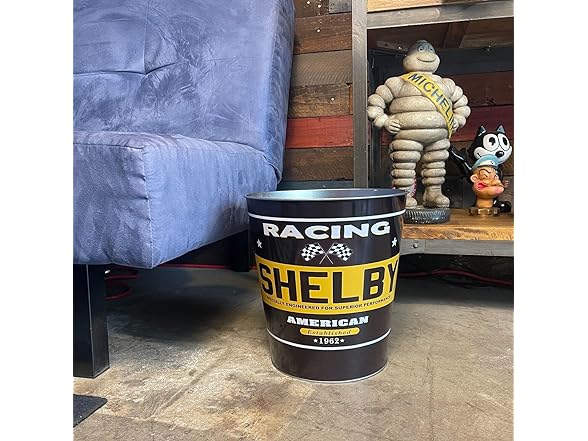 Shelby Racing Tapered Metal Trash Bin