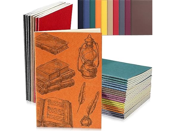 30 PC A5 Kraft Unlined Notebooks