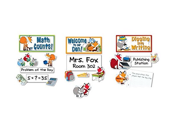 Playful Foxes Bulletin Board Set