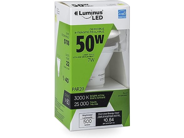Luminus PLYC3223 Par20 Flood - 7W (50W)