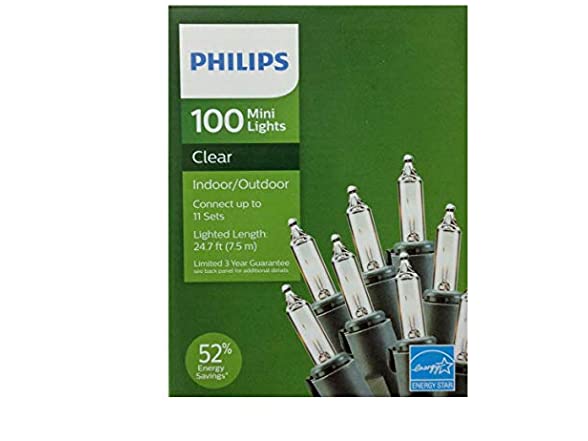 Philips 100 Mini Lights Clear