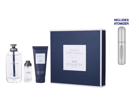 Coach Open Road Set with Shower Gel w/Atomizer