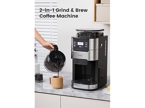 Gevi 10-Cup Coffee Maker with Grinder