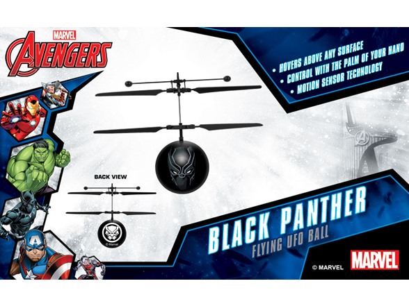 Marvel Avengers Black Panther IR UFO Ball Helicopter