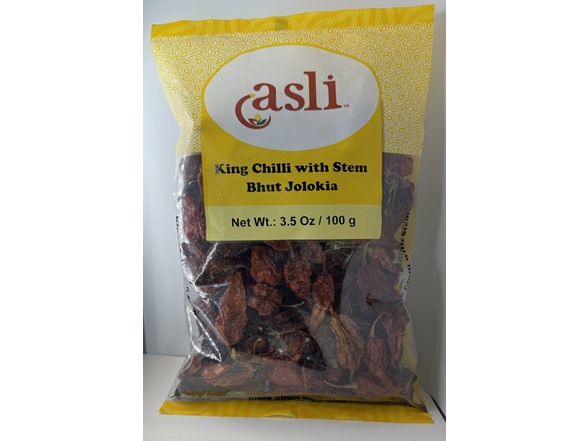(3 Pack) Asli Bhut Jolokia Whole Dried King Chilli