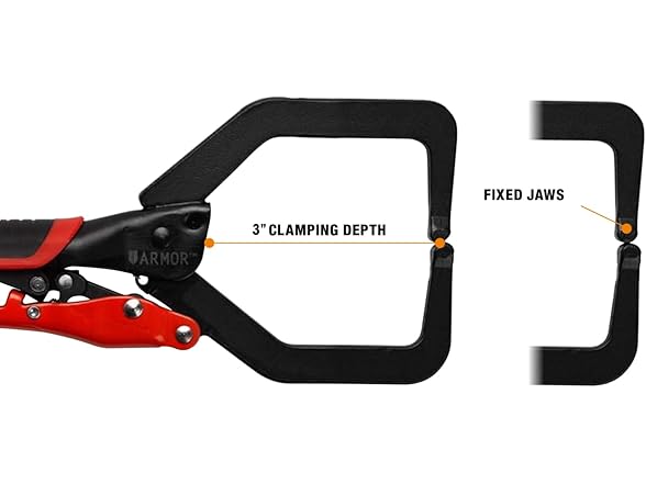 ARMOR TOOL Locking C Clamp Vice Grips - 7"