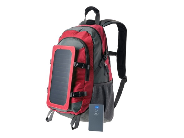 Solar Backpack w/ 5000 mAh Power Bank