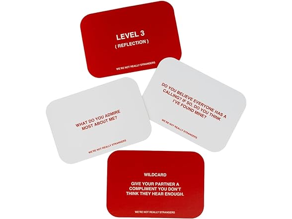 We're Not Really Strangers Card Game