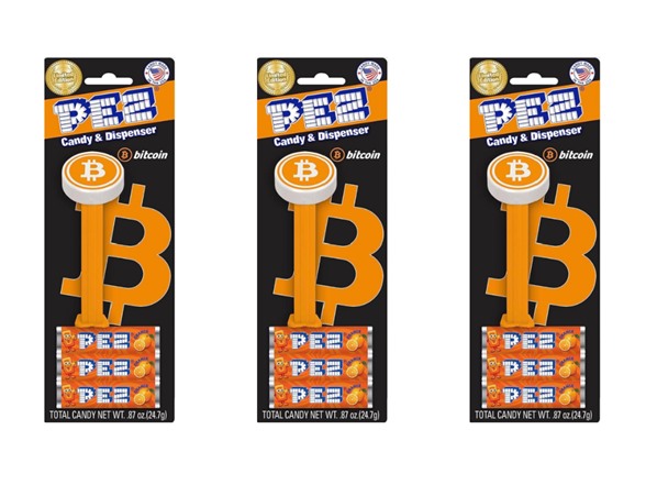 Pez Bitcoin Candy Dispenser