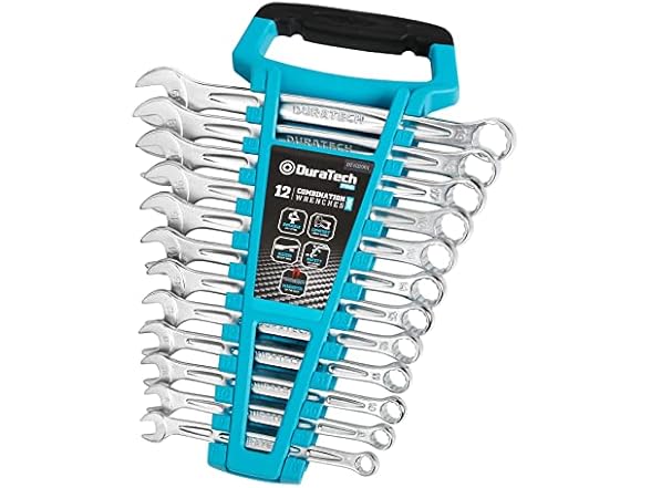 DURATECH 12-Piece Combination Wrenches Set, Metric