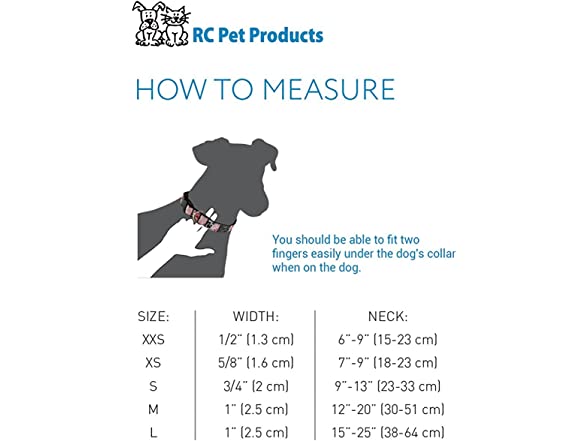 RC Pets 5/8 Inch Adjustable Dog Clip Collar