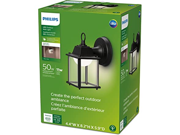 Philips LED Outdoor Square Wall Lantern