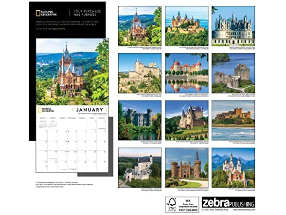 National Geographic Castles Calendar