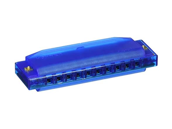 Clearly Translucent Harmonica, Blue