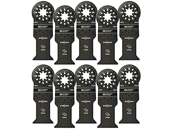 Starlock 1-3/8" Standard Wood Blade (10-Pack)