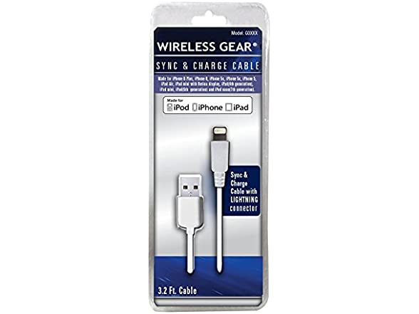 Wireless Gear Lighting Sync and Charge Cable