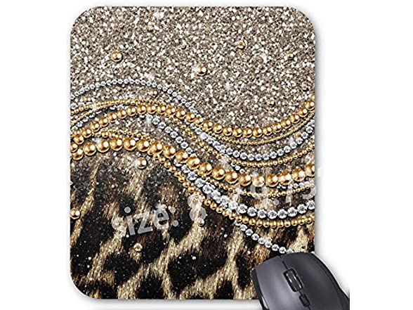 Gaming Mouse Pad, Girly Leopard Animal Print