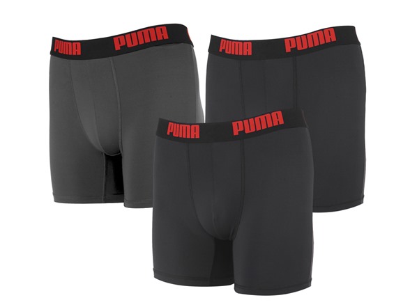 Puma Men's Boxer Briefs, 3 Pack