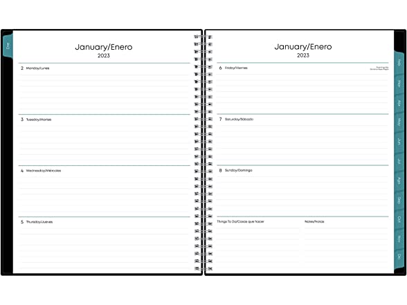 Blue Sky 2023 Weekly And Monthly Planner