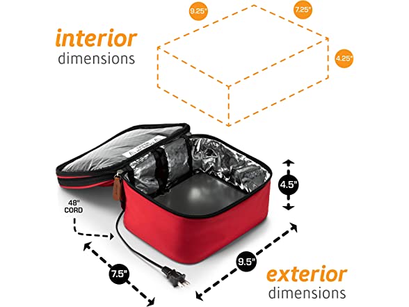 Hot Logic Food Warming Tote Lunch Bag