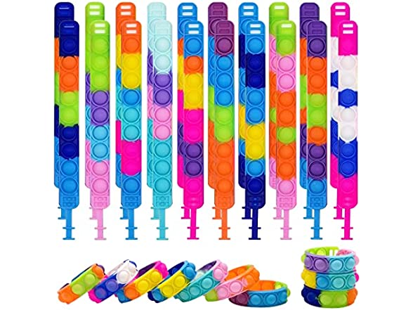 30PCS Party Favors Fidget Bracelets