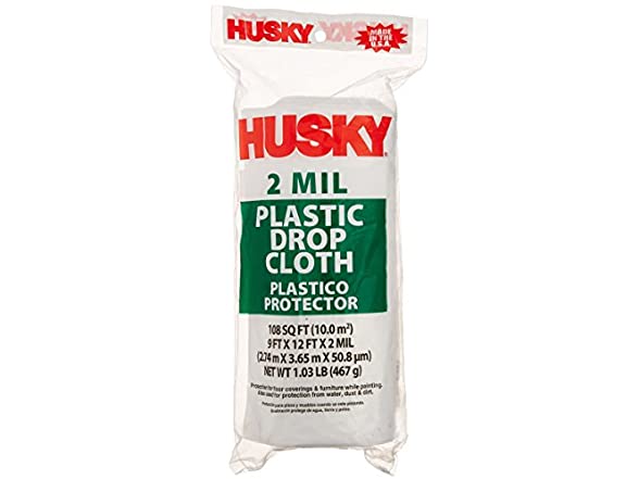 Husky Plastic Drop Cloth