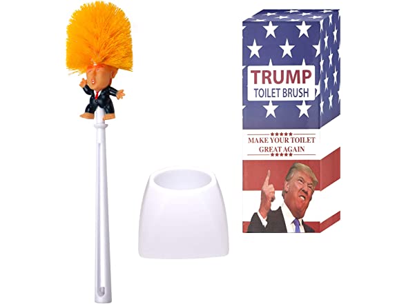 Donald Trump Toilet Brush with Holder