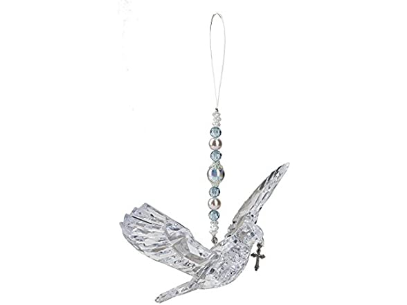 Crystal Expressions Hanging Dove with Cross