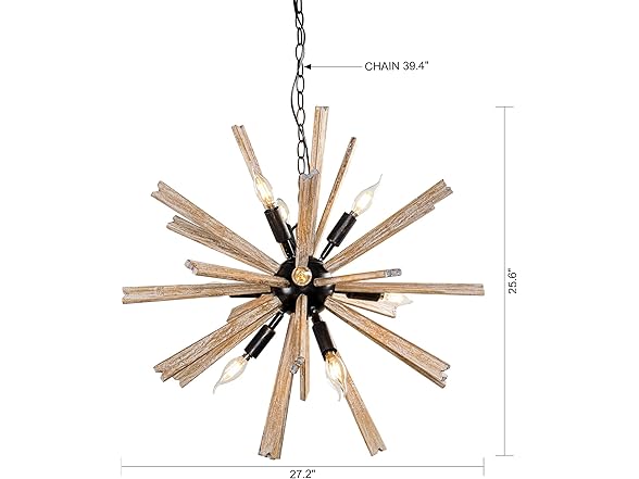 Parrot Uncle BBW9755-9-PU Sputnik Chandelier Light