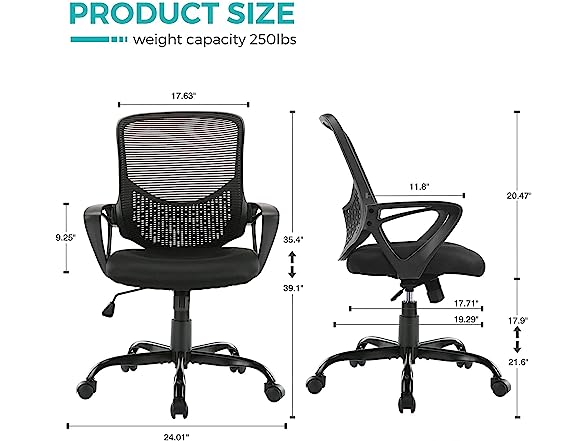 Ergonomic Computer Chair Mesh Back