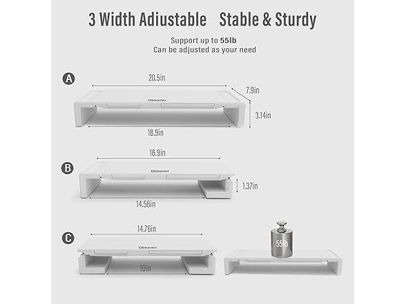 OImatser Monitor Stand Riser 3.0 USB HUB